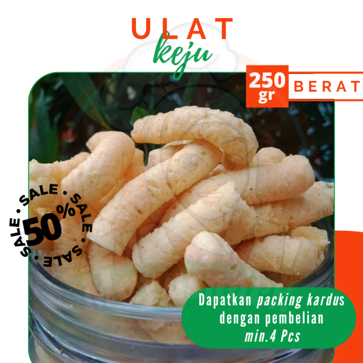 Kue Kering Ulat Sutra Stik Keju Gurih Renyah Cemilan Snack Kiloan ...