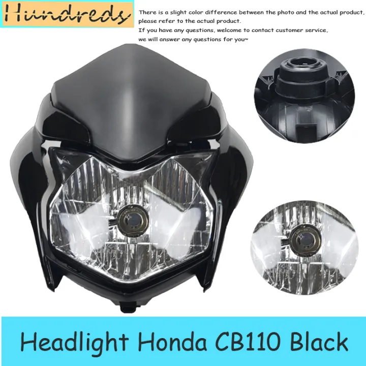 CRh Headlight Assemblies Honda CB110 Black / Red For Motorcycle | Lazada PH