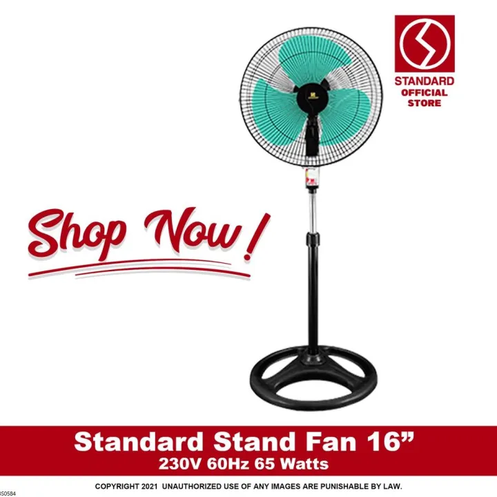 Standard Stand Fan 16 Plastic Blade (Random Color) SSM16 | Lazada PH