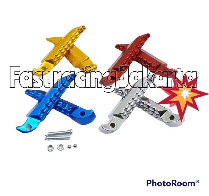 FOOTSTEP NMAX AEROX PIJAKAN KAKI BELAKANG NMAX AEROX LEXI SET CHROME ...