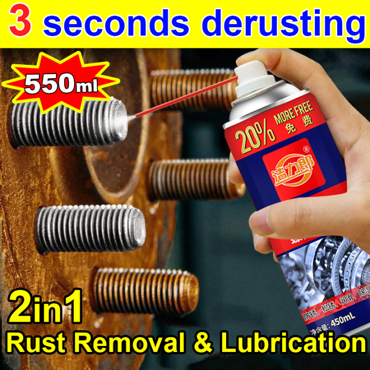 Clean Rust in 3 secondsStrong Rust Remover for Metal Steel 550ml Tough ...