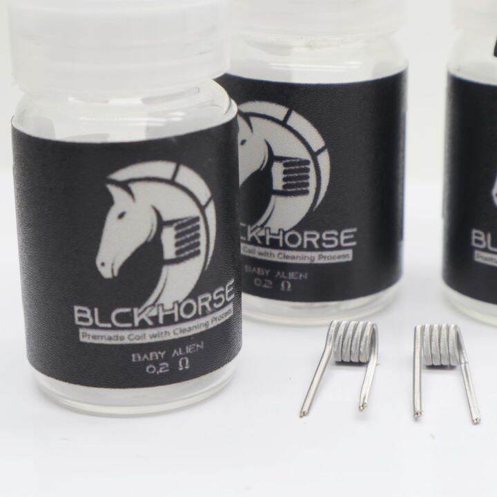 Black Horse Pramade Coil Baby Alien Fused Clapton Nichrome 80 0.2 ohm ...
