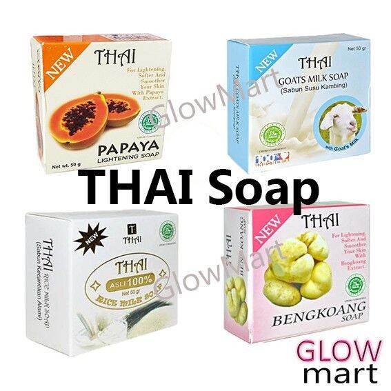 THAI Sabun | Rice Milk Goats Milk Bengkuang Papaya Pepaya Beras Soap 50 ...