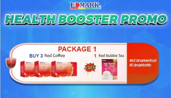 EDMARK 3 RED COFFEE FREE RED BUBBLE TEA | Lazada PH
