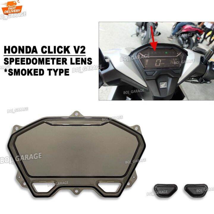 HONDA CLICK VERSION 2 SPEEDOMETER PANEL LENS REPLACEMENT SMOKED PLUG ...