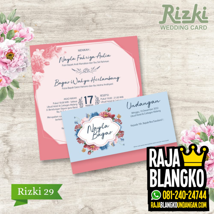 BLANGKO UNDANGAN RIZKI 29 | RAJA UNDANGAN | Lazada Indonesia BLANGKO UNDANGAN RIZKI 29 | RAJA UNDANGAN | Lazada Indonesia