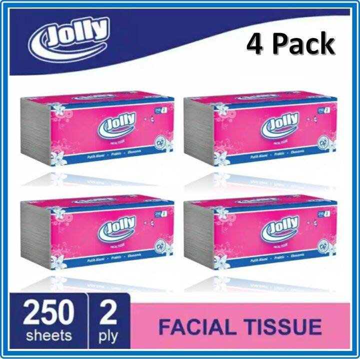 BUNDLE 4 Pack Tisu JOLLY 250 Sheet | Lazada Indonesia