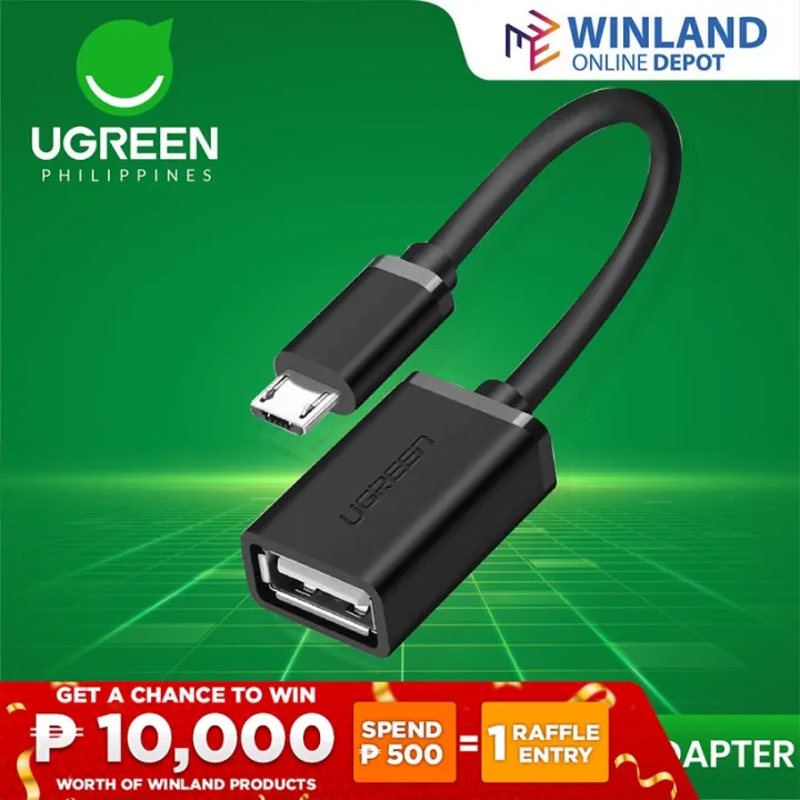 UGreen Original 1M Micro USB Male to USB-A Female Cable with OTG Wire ...