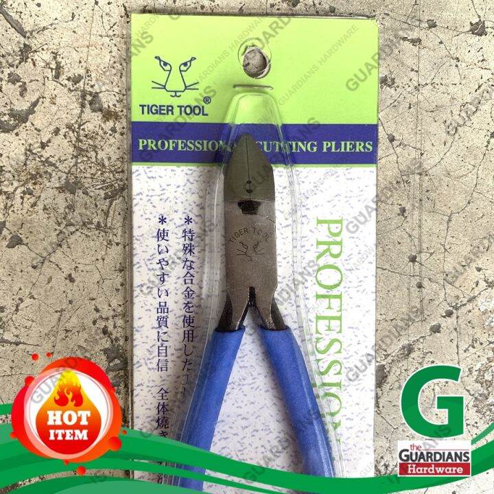 คีมปากเฉียง ซึโนดะ TIGER TOOLS TSUNODA 6นิ้ว (**ทนมาก ของแท้ 100% Made in JAPAN) คีมปอกสายไฟ ตัด ...