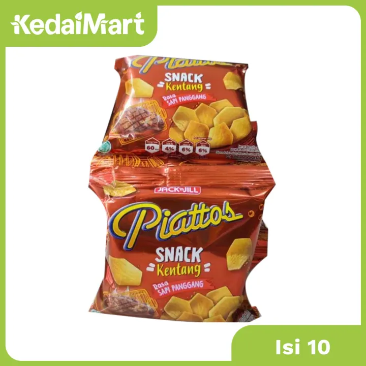 Piattos Rasa Sapi Panggang Isi 10 x 11 Gram | Lazada Indonesia