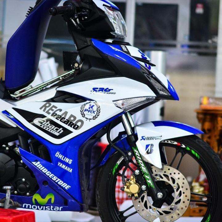 Tem trùm exciter 150 xanh trắng đen đẹp, Tem trùm exciter150, tem ...