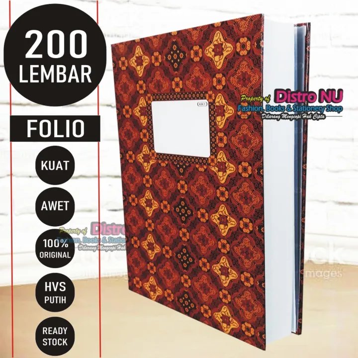 1 Buku Debur Besar Folio 200 Lembar Super Kuat hard cover tebal /buku ...