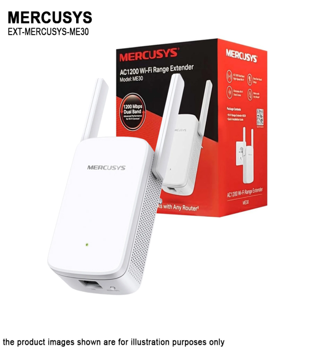 Mercusys Me30 Ac1200 Wi Fi Range Extender Lazada