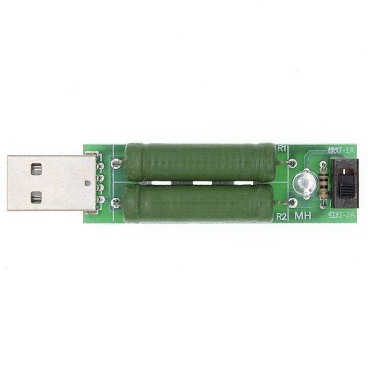 USB Mini Discharge Load Interface Resistor 2A1A With Switch 1A Green ...