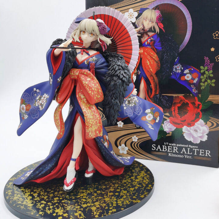 Fate/Stay night FGO Oiran Kimono Saber ALTER Black Saber Boxed Figure ...