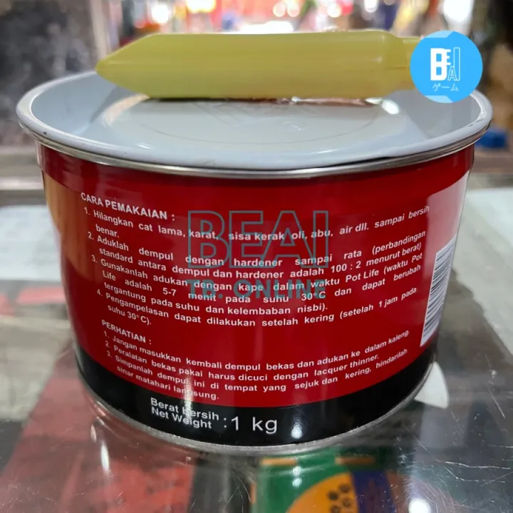 Dempul SANPOLAC 1 kg Dempul besi + hardener MURAH | Lazada Indonesia