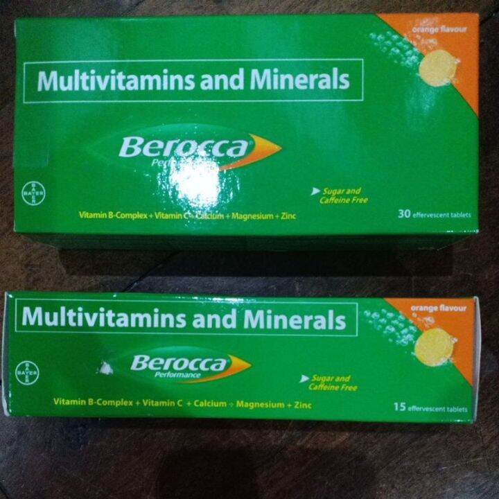 Berocca performance effervescent tablets..by 15 tabs/30 tabs...per box ...
