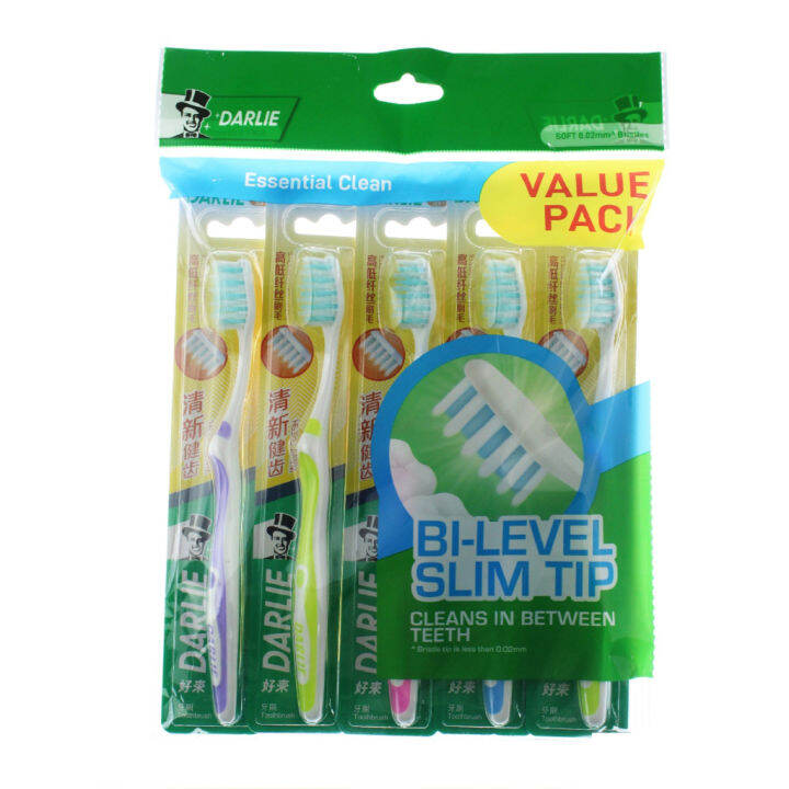 Darlie Wavy Fresh Toothbrush Value Pack (5s) | Lazada