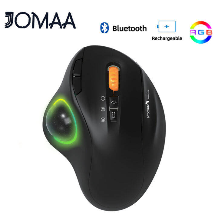 JOMAA Mouse Trackball Mouse Wireless Mouse Ergonomic Design mouse with ...