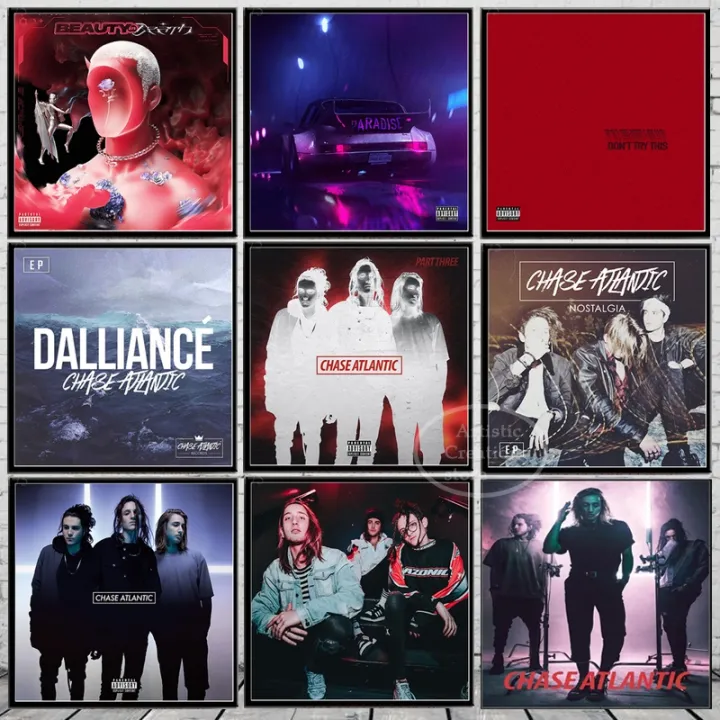 Chase Atlantic Rock Music Album Cover Rapper Singer ดาวภาพวาดผ้าใบ ...