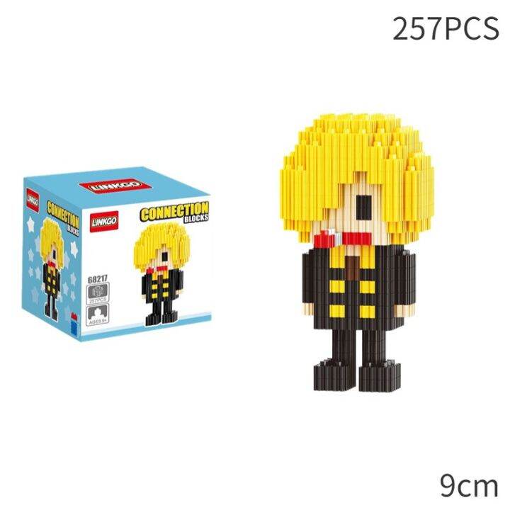 Anime One Piece Building Blocks Micro Particle Connection Blocks Luffy ...