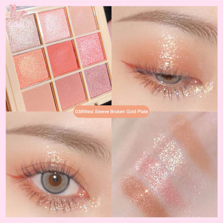 Cadia🔥9 Warna Palet Eyeshadow Nude Matte Glossy Eyeshadow Palet Warna Riasan Lazada Indonesia
