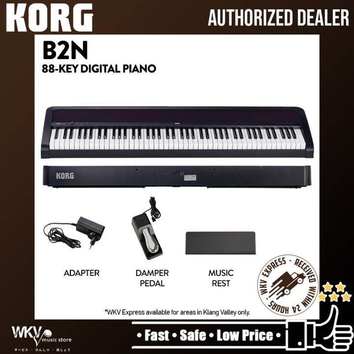 Korg B2N 88 Key Digital Piano Natural Touch Keyboard - Black (B2 B2-N) | Lazada