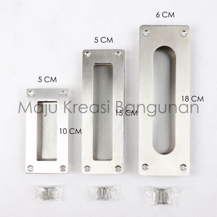 Tarikan Tanam Stainless Steel Handle Pintu Sliding Pegangan Lemari ...