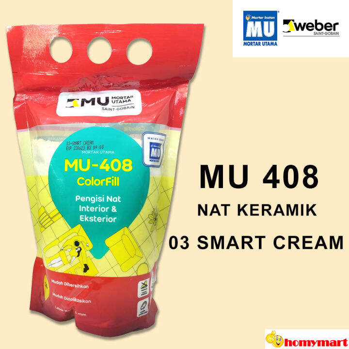 semen nat keramik no 03 (smart cream) MU-408 1kg MU 408 | Lazada Indonesia