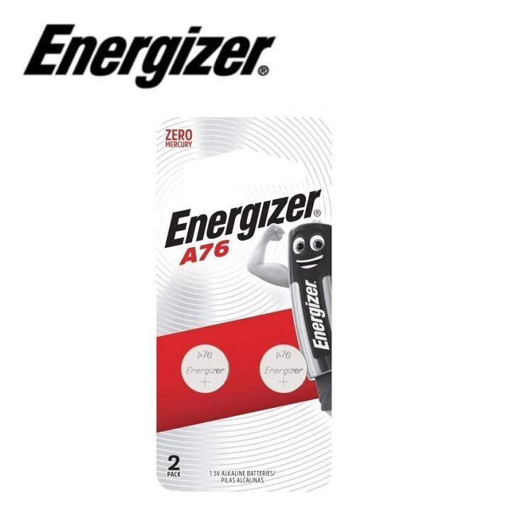 2PCS A76/LR44 GENUINE Energizer Alkaline Battery 1.5V - A76BP-2 | Lazada