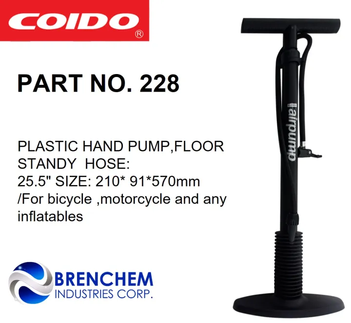 COIDO HAND PUMP FOR MOTORCYCLE , BICYCLE and other INFLATABLES | Lazada PH
