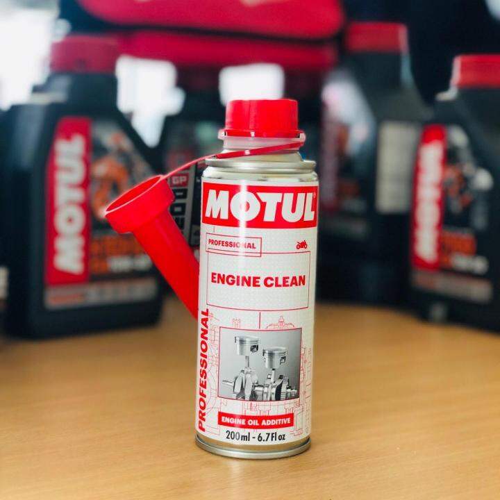 ฟลัชชิ่งออยล์ MOTUL Engine Clean 200ML. ทำความสะอาดเครื่องยนต์เบนซิน | Lazada.co.th
