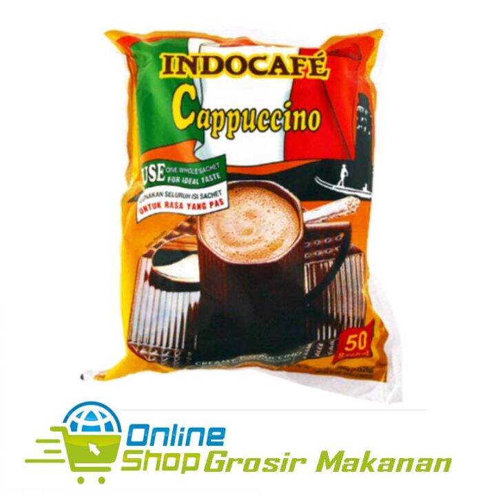 INDOCAFE CAPPUCCINO 50 SACHET - HALAL | Lazada Indonesia