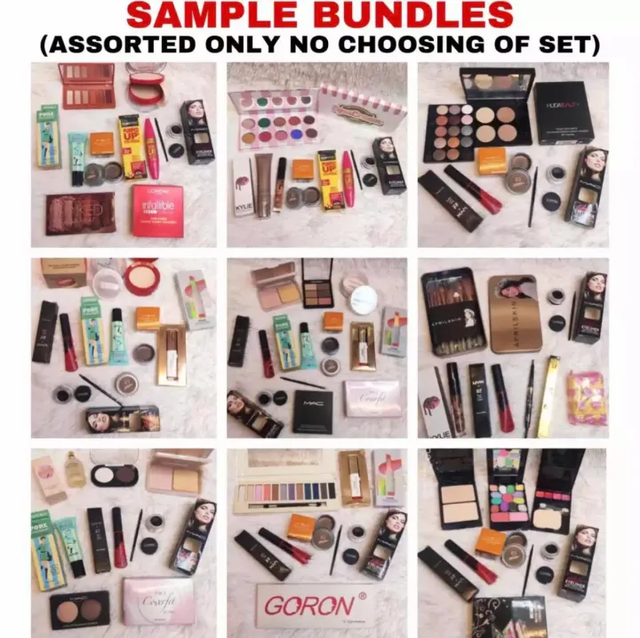 Make Up Set Waterproof Mascara Liquid Eyeliner Eyebrow Gel with Brush ...