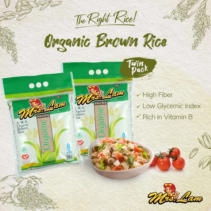 4KG Mrs. Lam Organic Brown Rice | Lazada PH