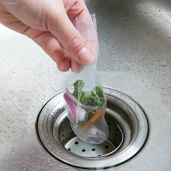 100PCS Kitchen Drain Residue Filter Garbage Bag Anti-Clogging Water Bag ...