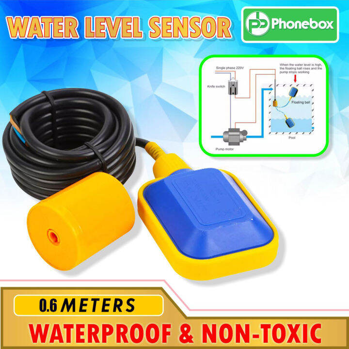 0.6M Cable Type Float Switch Liquid Fluid Water Level Controller Sensor ...