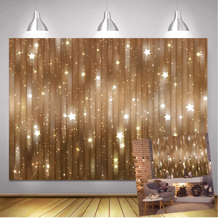 Warm star theme backdrop Fantasy family or large party decoration ...