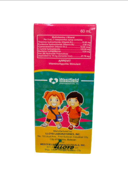 Appevit 60ml (Buclizine + B-Complex + Iron) | Lazada PH