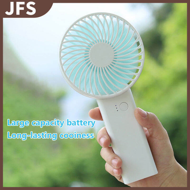 JFS Mini Handheld Fan Rechargeable For School Portable Electric Fan ...