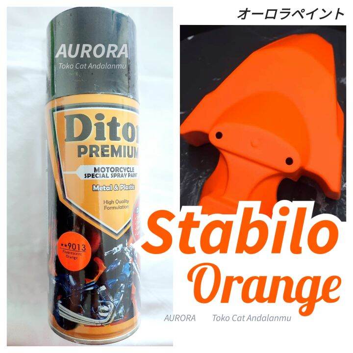 Cat Oren Stabilo Diton Premium 9013 Fluorescent Orange Warna Skotlet ...