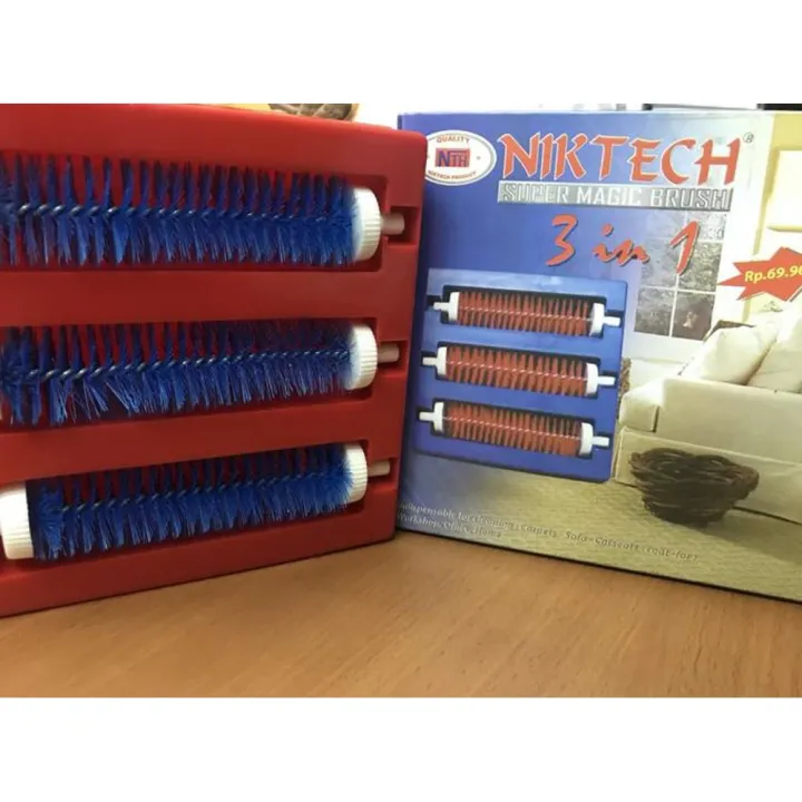 [3 Roll] Sikat Karpet Triple Roll Super Magic Brush Sikat Serbaguna ...