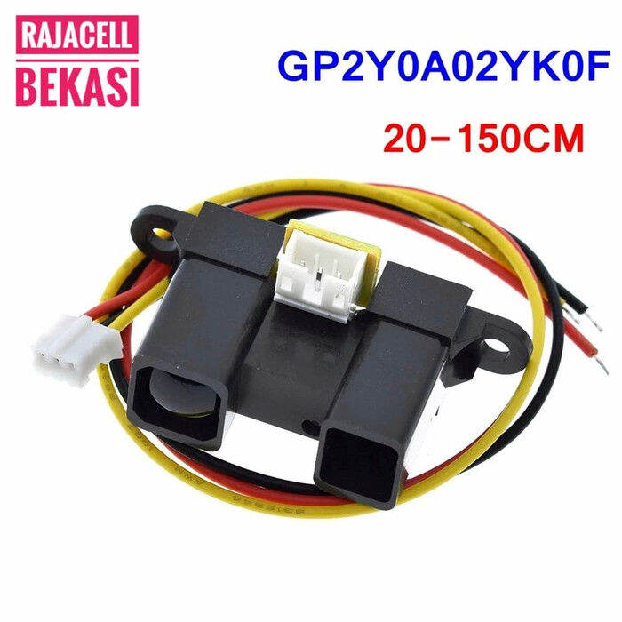 GP2Y0A02YK0F SHARP Sensor Jarak Infrared Distance Sensor 20-150cm ...