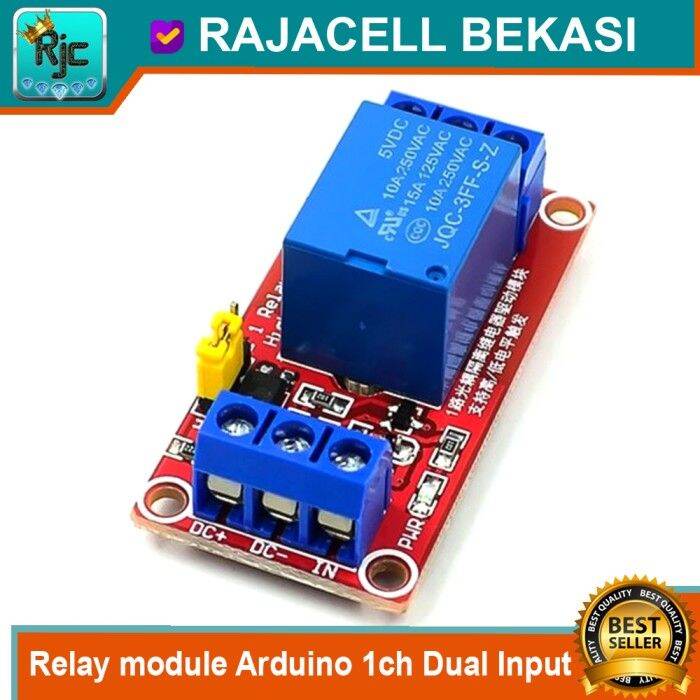 Relay module Arduino 1ch Dual Input bisa High dan Low Active Trigger | Lazada Indonesia