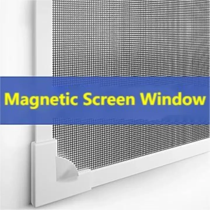 Adjustable DIY Customize Magnetic Window Screen windows Washable ...