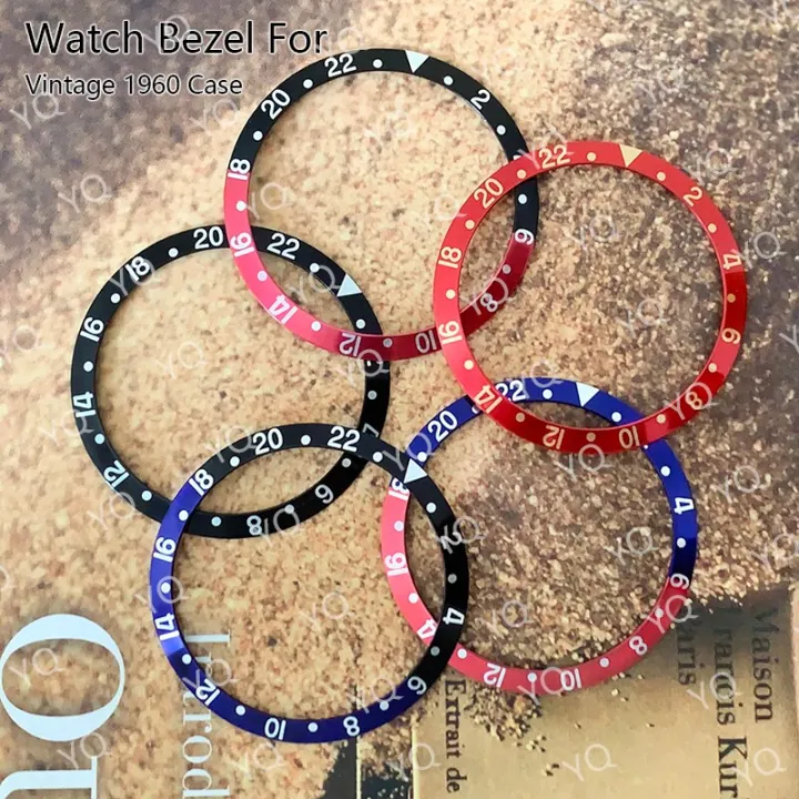 Watch Aluminum Bezel Insert GMT Ring For 39Mm Vintage 1960 Case Mod ...