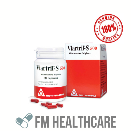 Viartril-S 500mg Caps 90s (Exp Date: 05/2023) - Relieves the symptoms ...