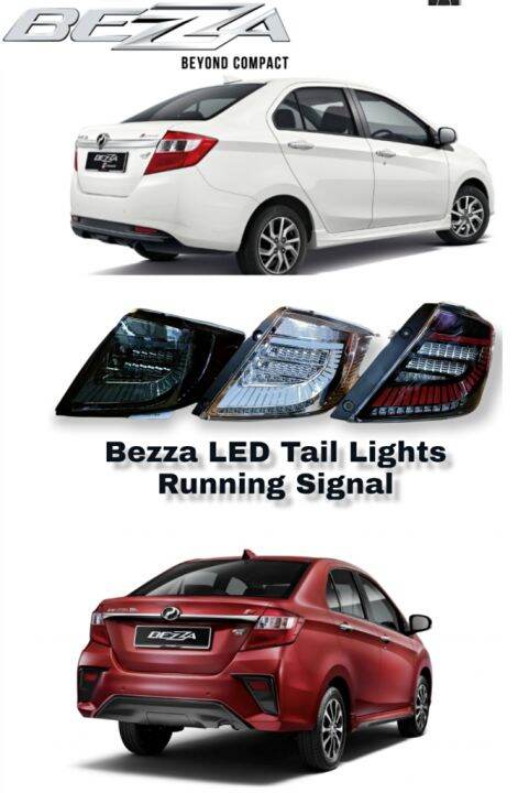 Perodua Bezza 2016-2022 Dragon Scale Dynamic Tail Lamp ( Black Red ...