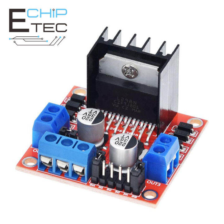 L298N Dual H Bridgeสเต็ปมอเตอร์DCตัวควบคุมไดรฟ์โมดูลสำหรับArduino ...