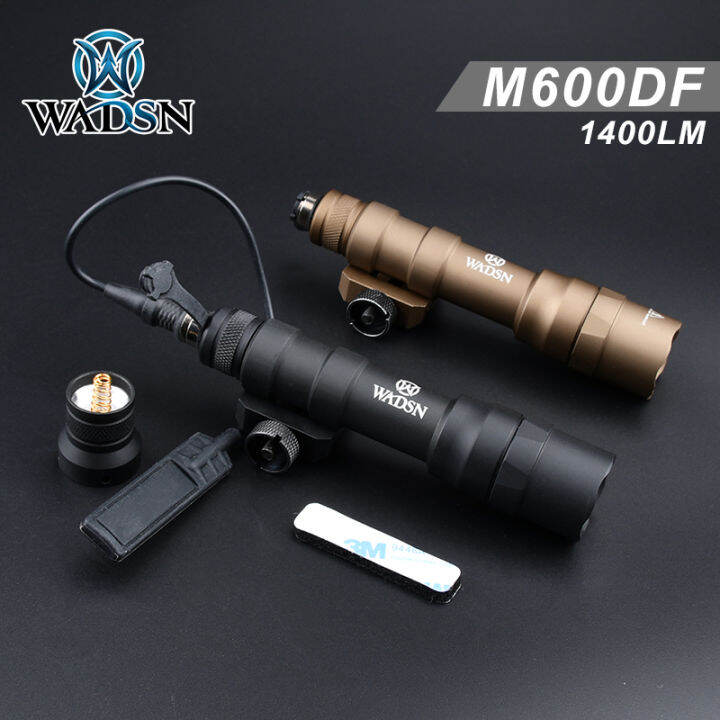 WADSN Tactical Flashlight M600DF Dual Fuel 1400Lumens Surefir M600 ...